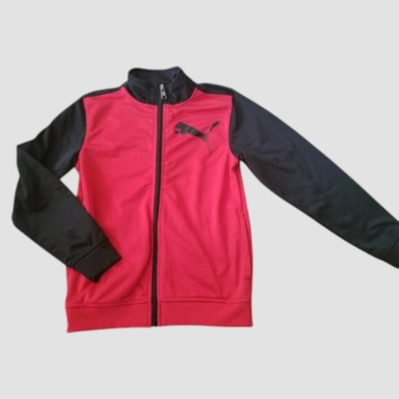 Puma | Jackets & Coats | Puma Red And Black Zip Front Dri Fit Stadium ...